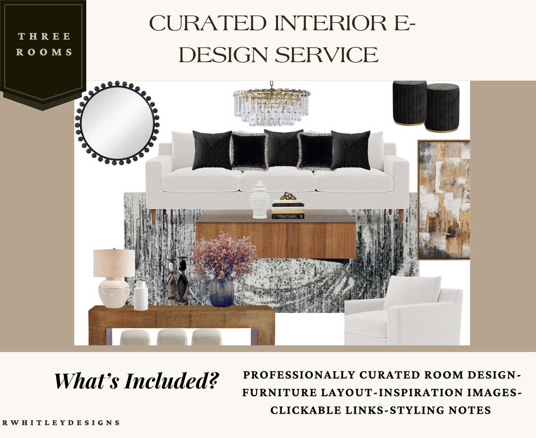 3 Room Design made to Order Design Package Room Design Interior Design ...