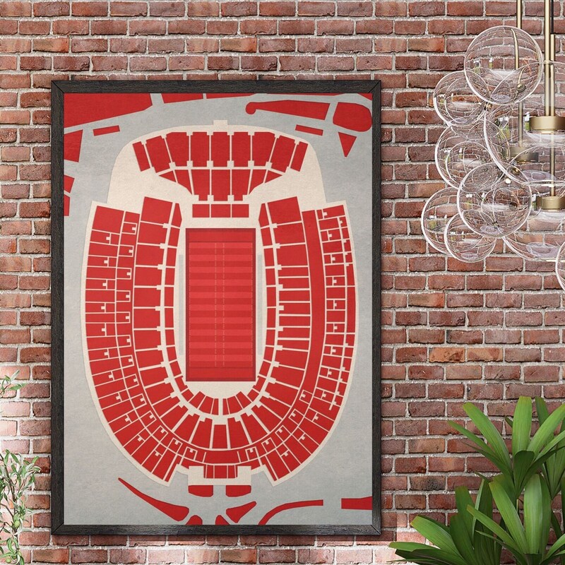 Ohio State Stadium Print - Etsy