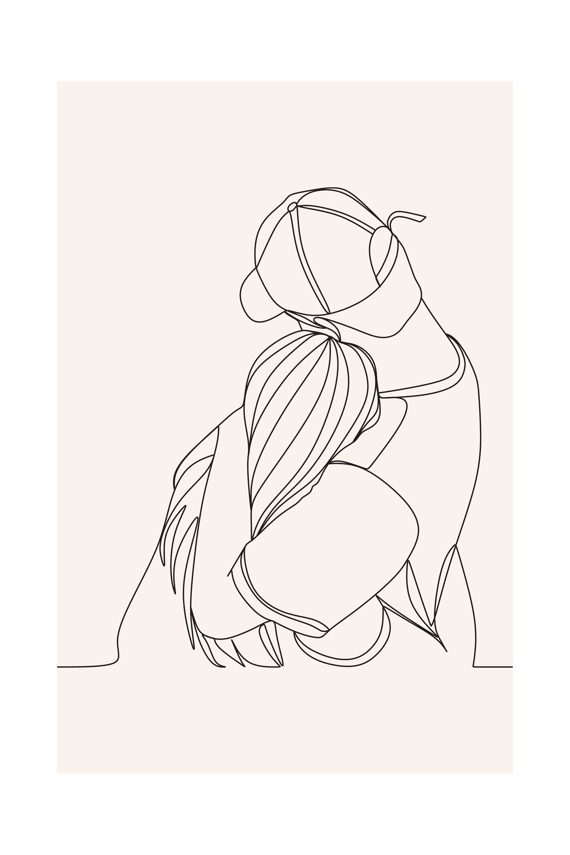 Digital Line Drawings Set: Romantic Couples, Love & Relationship ...