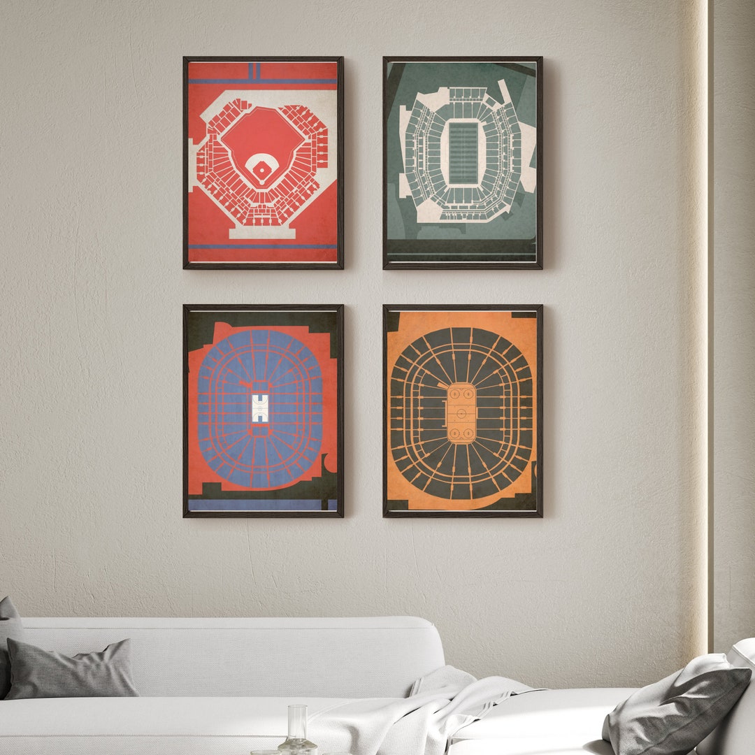 Philadelphia Sports Stadium Prints - Phillies, 76ers, Eagles, Flyers ...