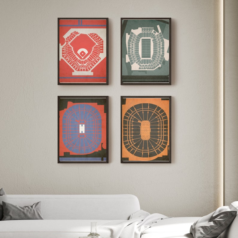 Philadelphia Sports Stadium Prints Phillies, 76ers, Eagles, Flyers ...