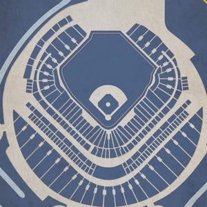 Tampa Bay Rays Tropicana Field Stadium Map | Modern MLB Print (digital ...