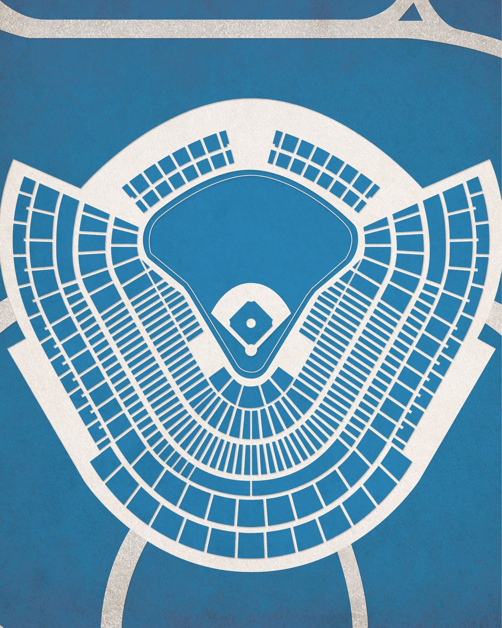 LA Dodgers Stadium Art Print, Minimalist Baseball Stadium (digital ...