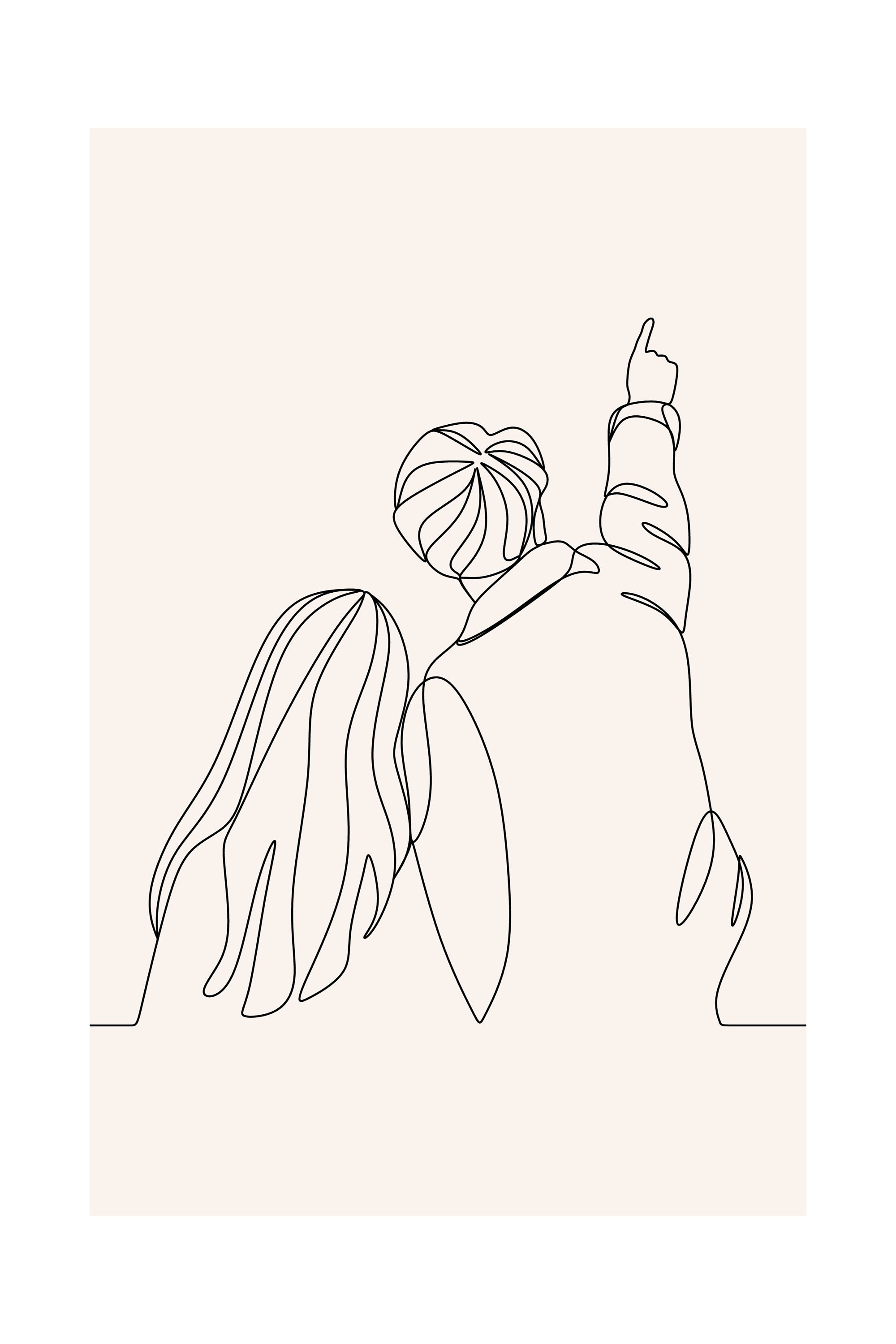 Digital Line Drawings Set: Romantic Couples, Love & Relationship ...