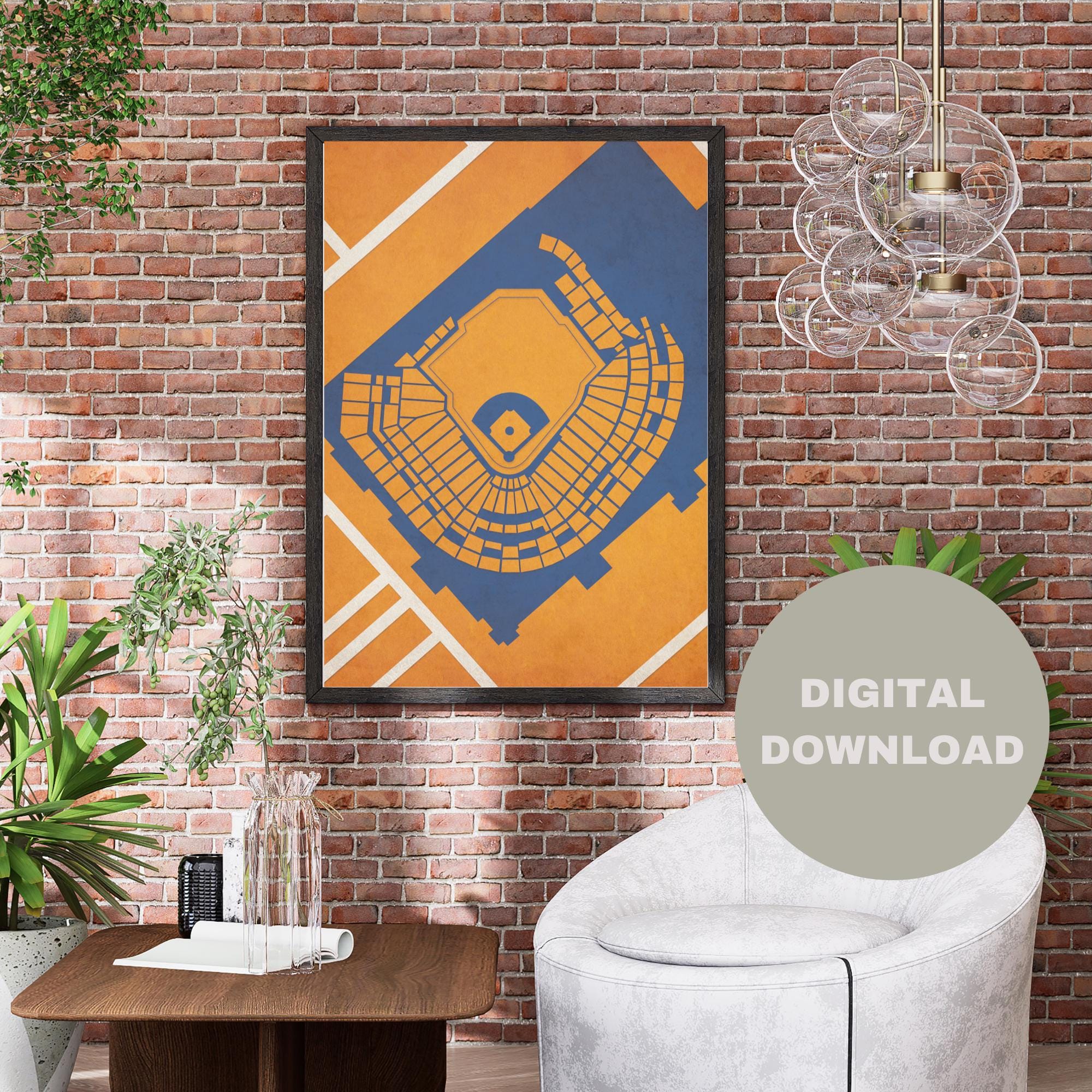 Minute Maid Park Stadium Map Art | Houston Astros Baseball (digital ...