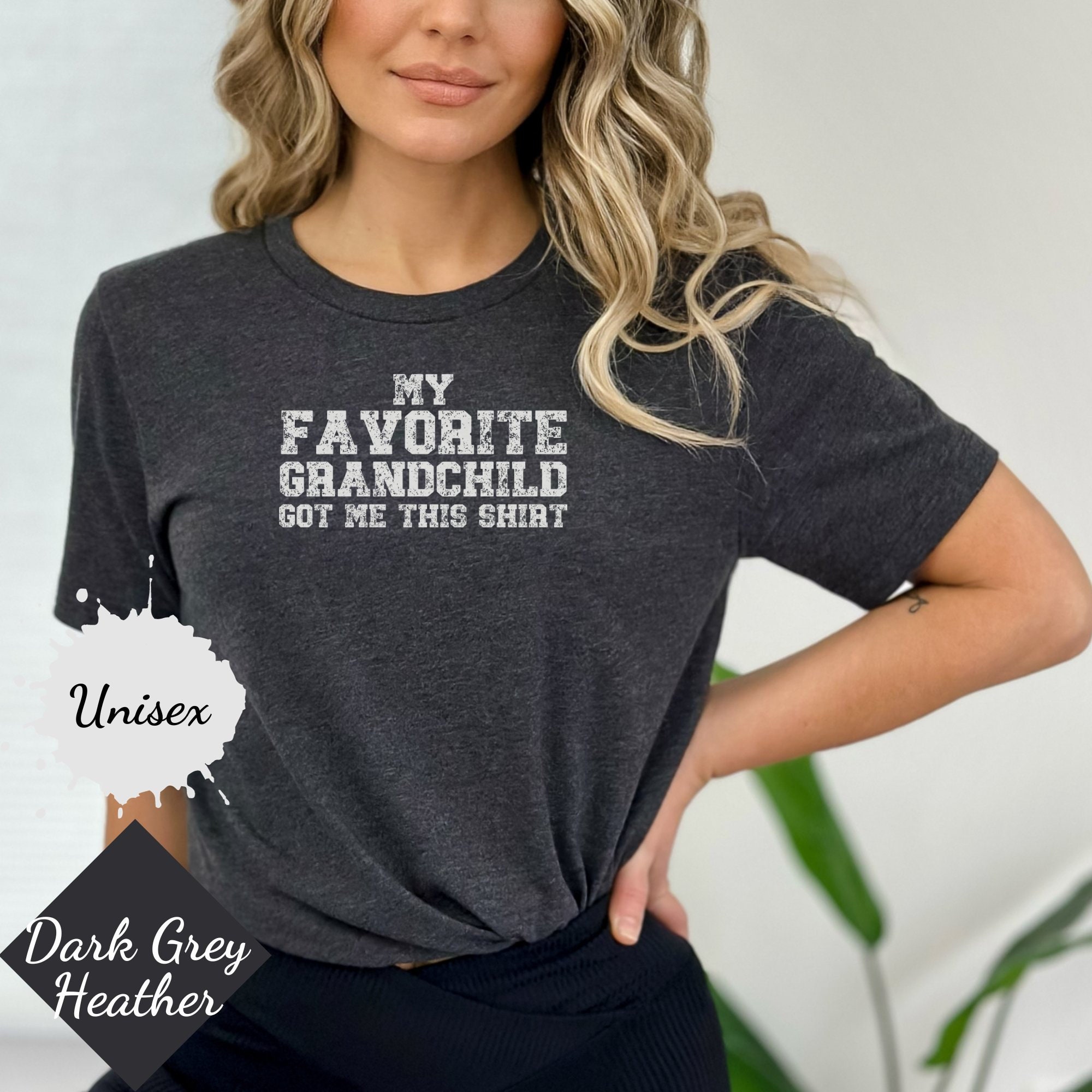 Favorite Grandchild Sweatshirt, Funny Quote for Grandparents, Father's ...