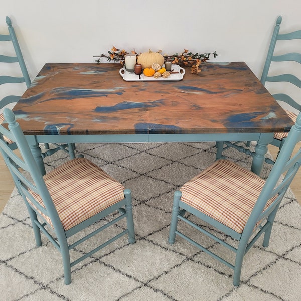Farmhouse Table and Chairs - Etsy