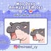 Animated Moo Deng Hippo Emotes, Kawaii Hippopotamus Discord Emote, Cute ...
