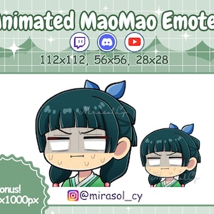 Mao Mao Animated Emotes, Nervous Kawaii Emotes, Twitch, Discord ...