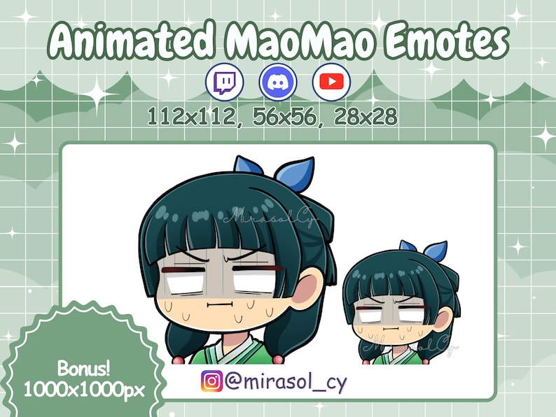 Mao Mao Animated Emotes, Nervous Kawaii Emotes, Twitch, Discord ...