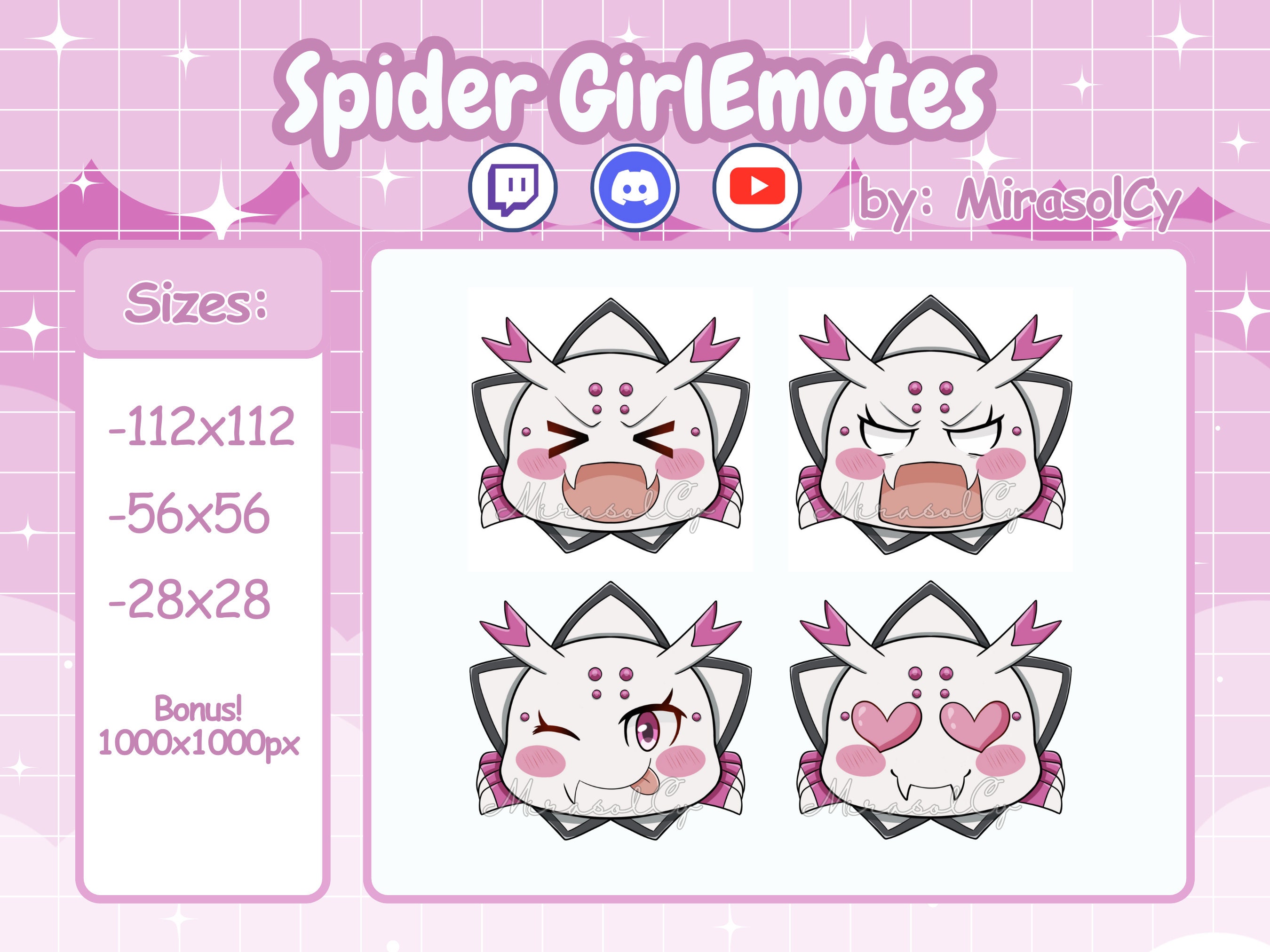 Spider Girl Twitch Emotes, Kumoko Discord Emote, so I'm a Spider, so ...