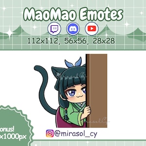Mao Mao Hiding Emote, Hide Emotes, the Apothecary Diaries, Kusuriya No ...