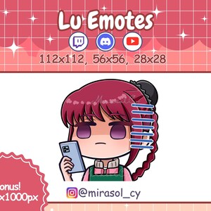 Lu Xiaotang Emotes, Sakamoto Days Twitch Emote Pack, Holding Phone ...