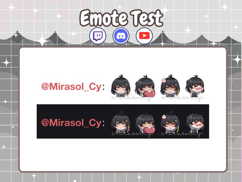 Cute Rover Discord Emotes, Wuthering Waves Twitch Emote Pack, Kawaii ...
