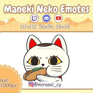 Eating Turbo Granny Emotes, Maneki Neko Twitch, Discord, Youtube Emotes ...