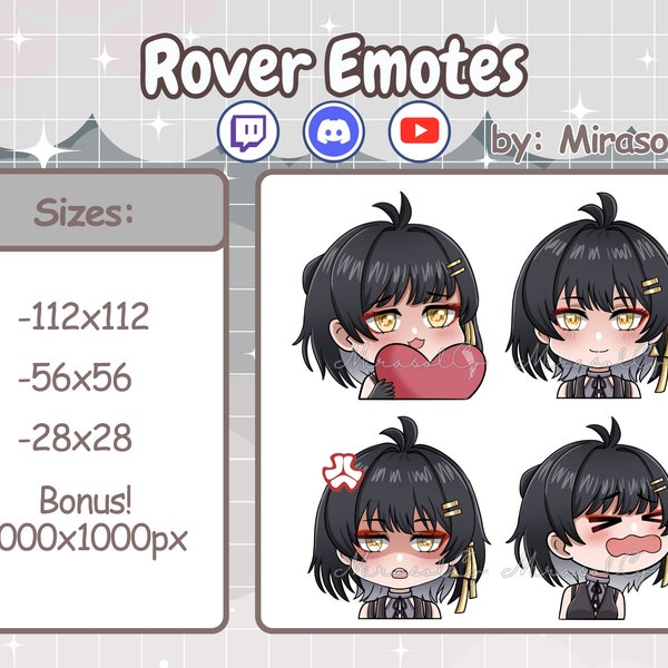Rover Wuthering Waves Emotes - Etsy UK