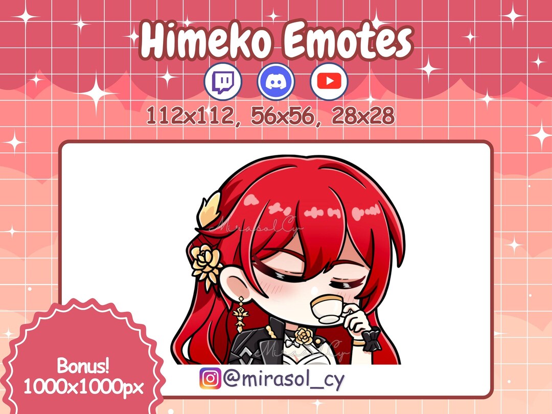 Murata Himeko Emotes, Honkai: Star Rail Emotes, Himeko Drinking Coffee ...
