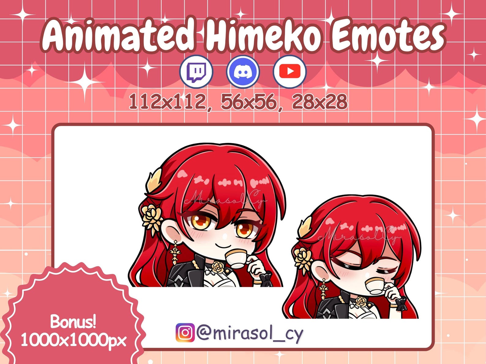 Animated Murata Himeko Emotes, Honkai: Star Rail Emotes, Himeko ...