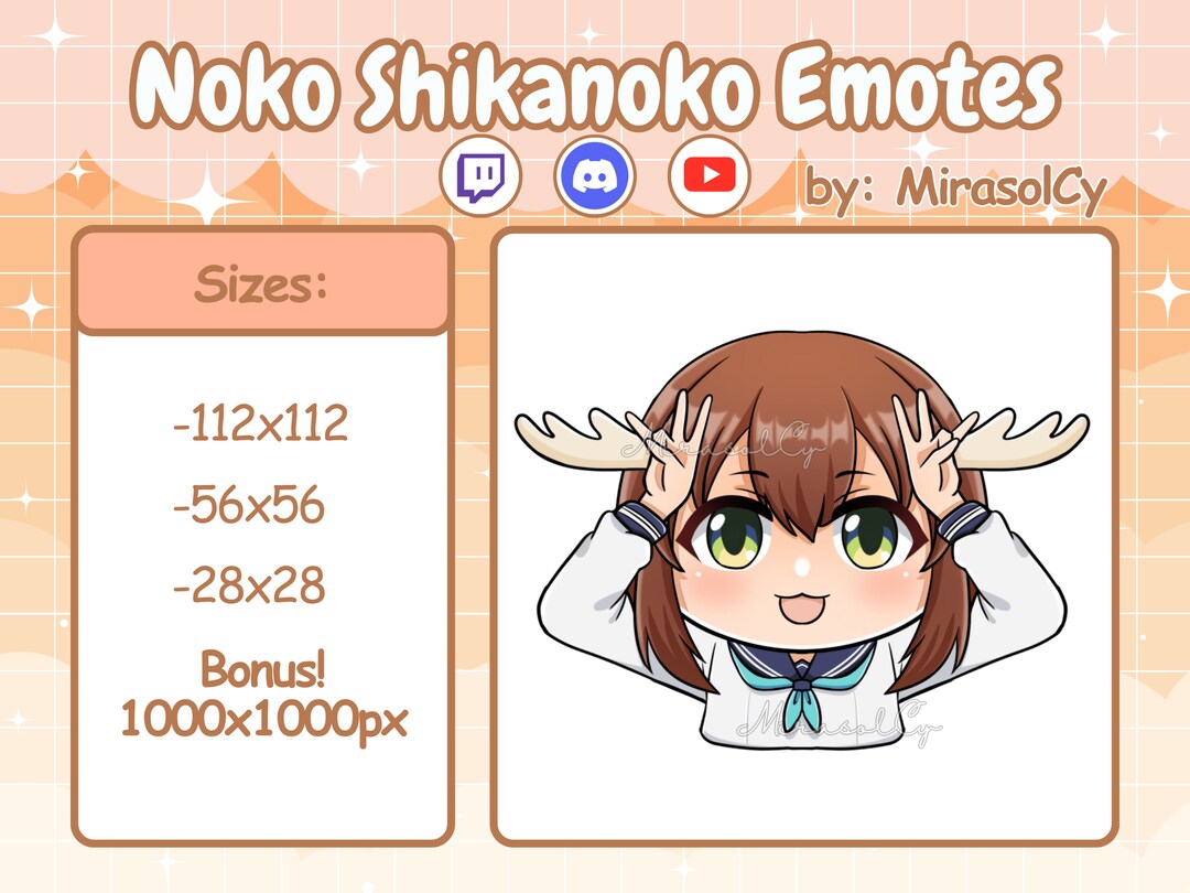 Shikanoko Noko Noko Koshitantan Emote, Noko Shikanoko Emotes, My Deer ...