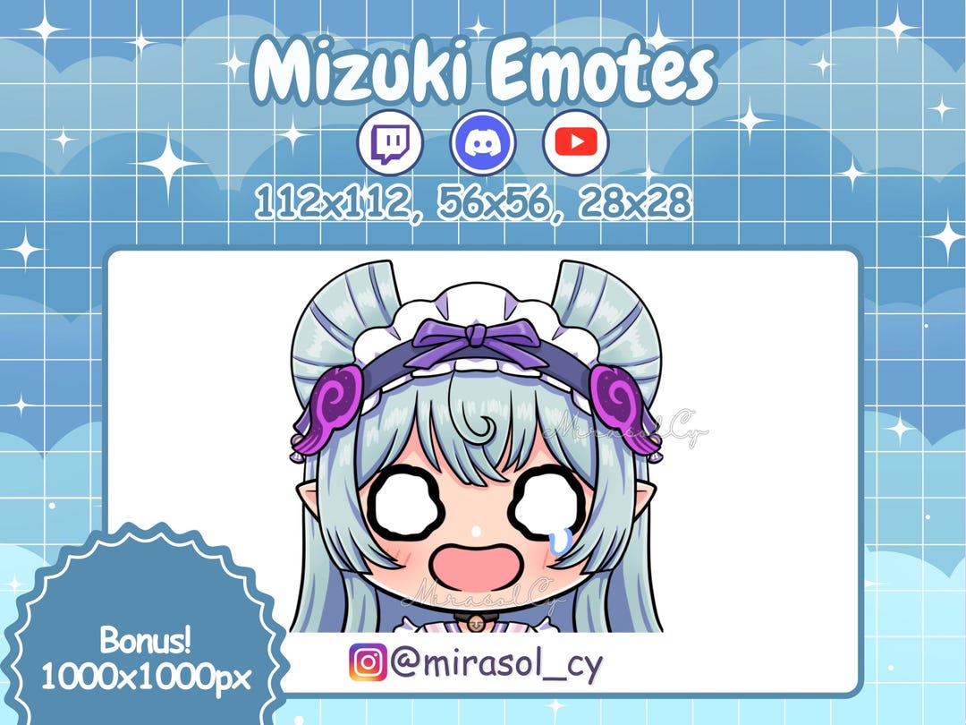 Yumemizuki Mizuki Twitch Emotes, Genshin Impact Discord Emote, Crying ...