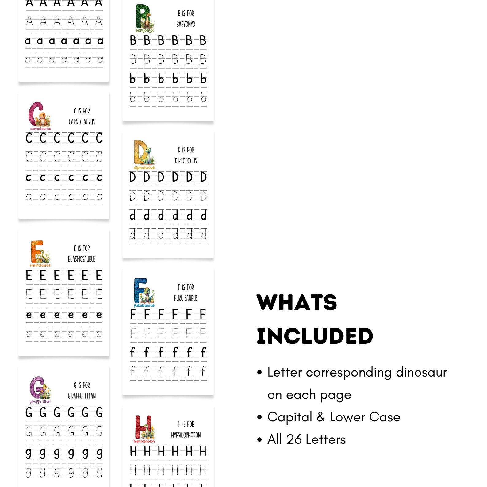 26 Alphabet Worksheet | Pre-k | Handwriting Practice | Alphabet ...