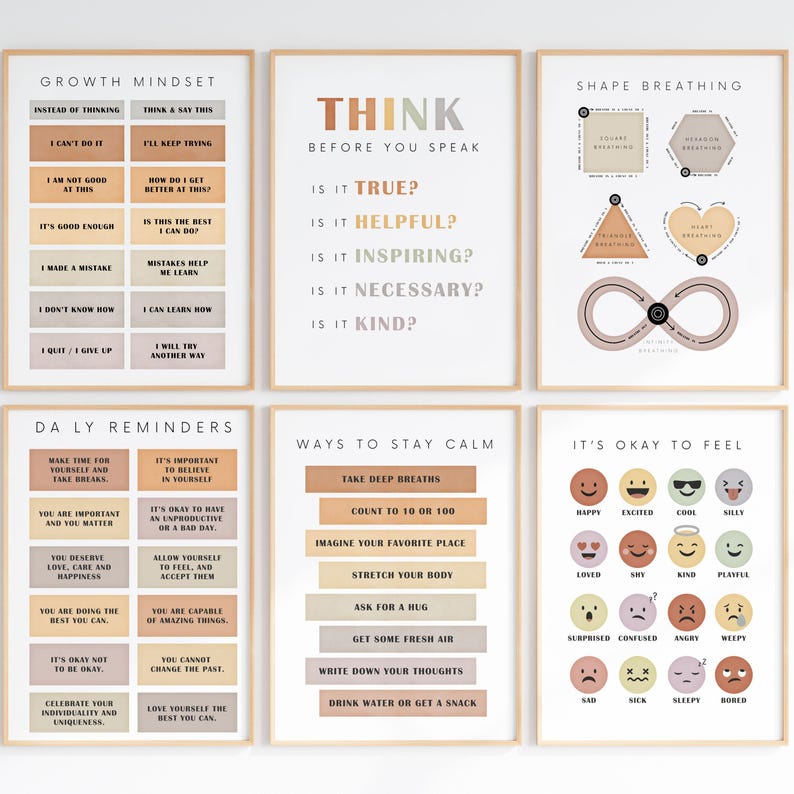 Calm Corner Printable Set | 17 Emotional Regulation Posters for Kids ...