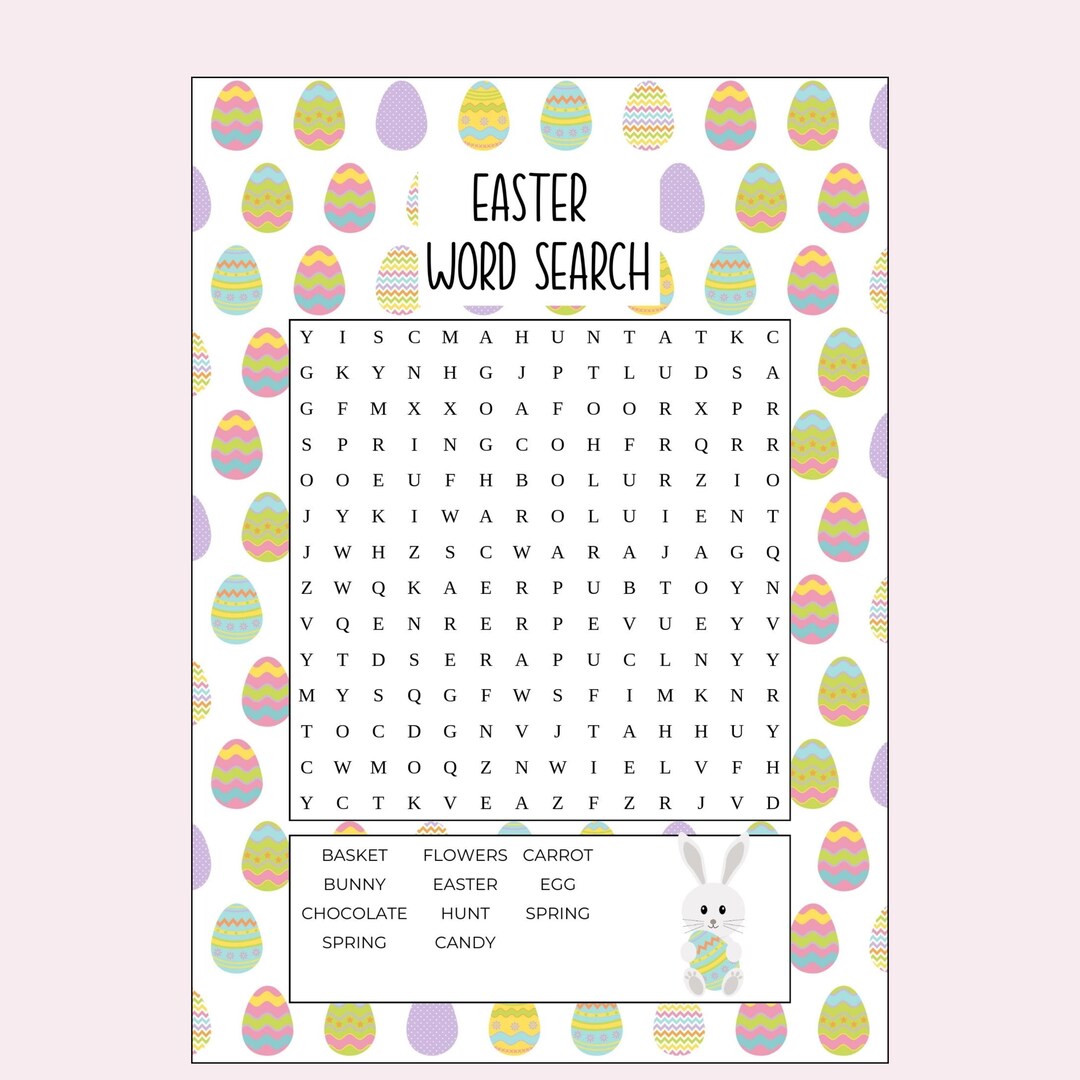 Easter Word Search for Kids | Fun Printable Easter Activity | Easter ...
