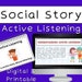 Social Story | Active Listening | Social Skills - Etsy