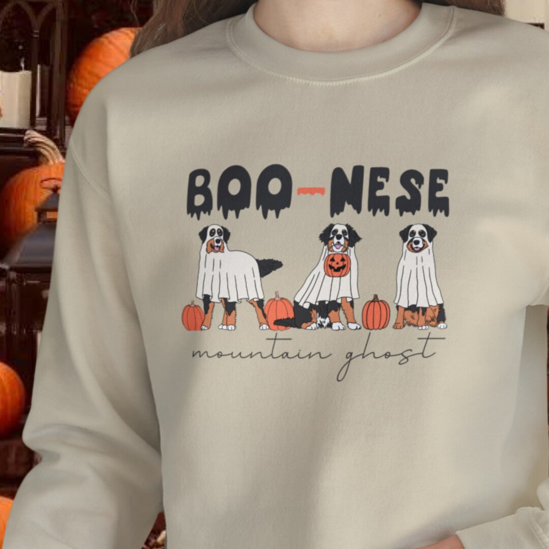 Bernese Mountain Dog Halloween Sweatshirt, Berner Halloween Sweater ...