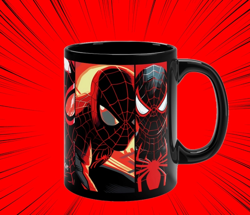 Spider-man, 11oz Coffee Mug, Miles Morales, Spiderman Mugs, Superhero ...