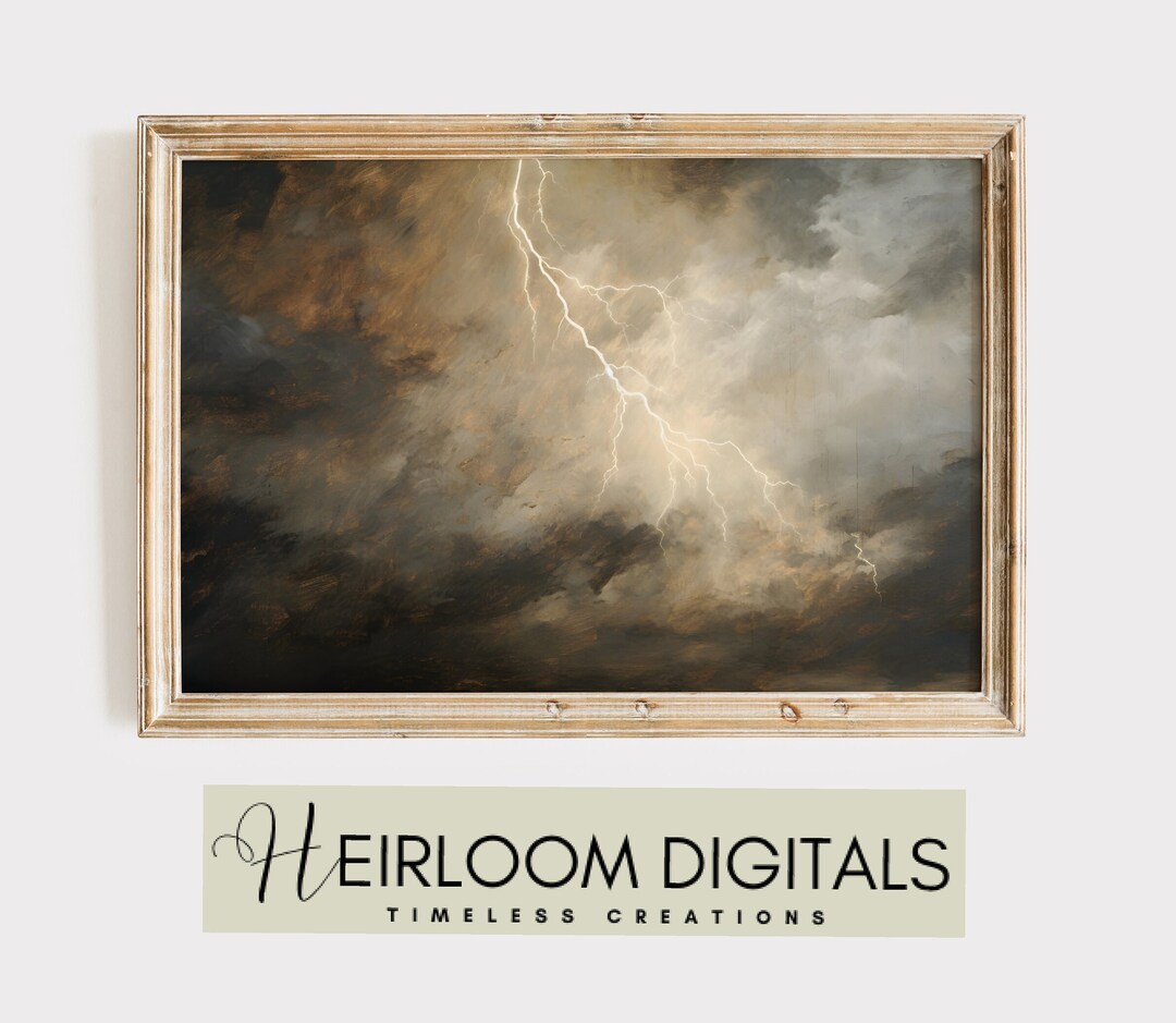 Rain Cloud Painting Moody Cloud Art DIGITAL Print Cloudscape - Etsy