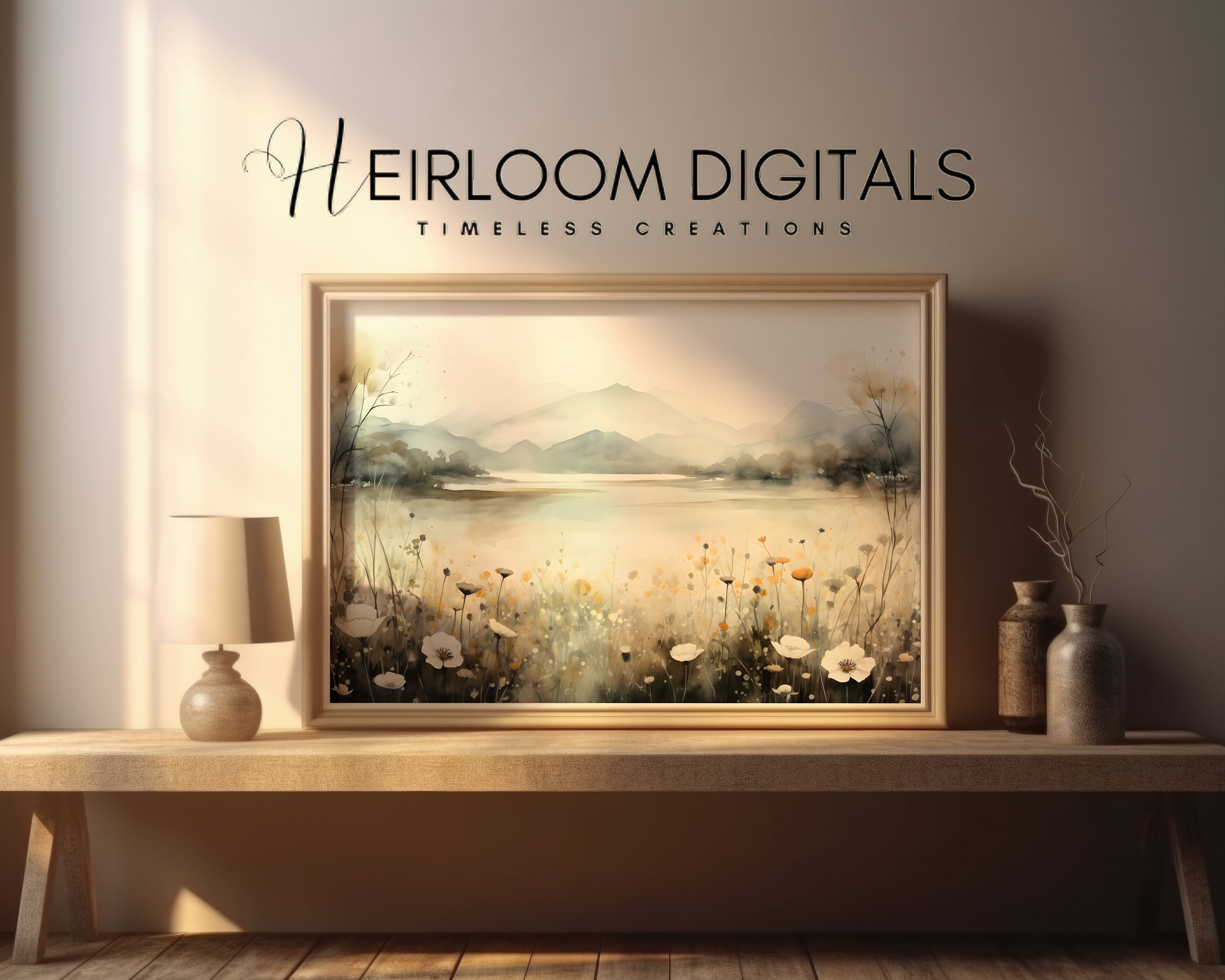 Easter Gallery Wall Set of 9, Watercolor Painting Easter DIGITAL Art ...