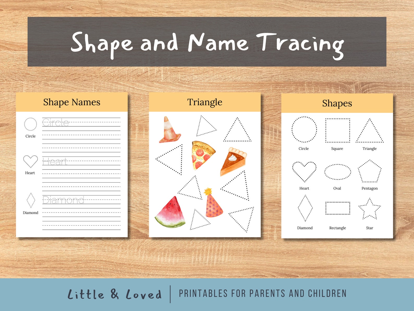 Preschool Morning Menu Shape Pages, Homeschool Shape Printables ...