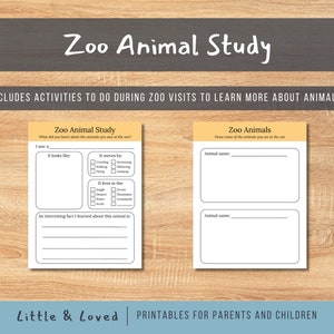 Zoo Animal Themed Worksheets and Activities for Preschoolers ...
