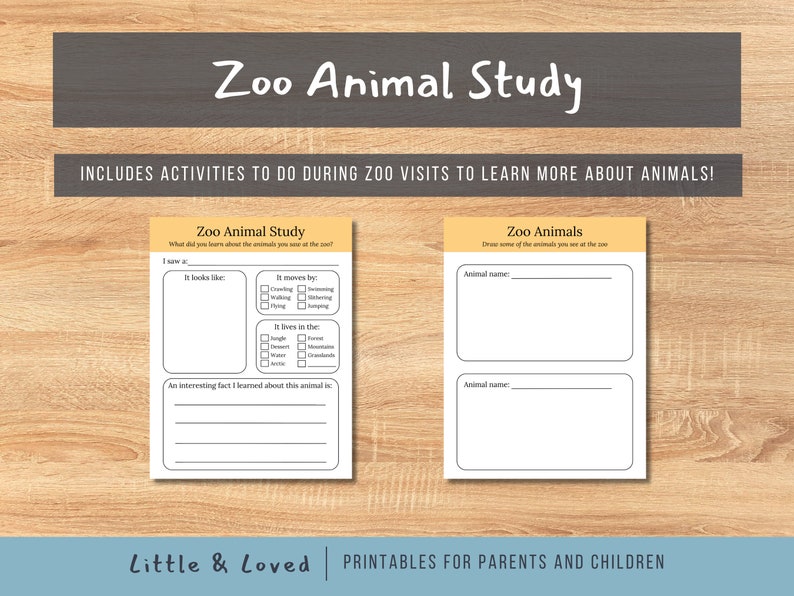 Zoo Animal Themed Worksheets and Activities for Preschoolers ...