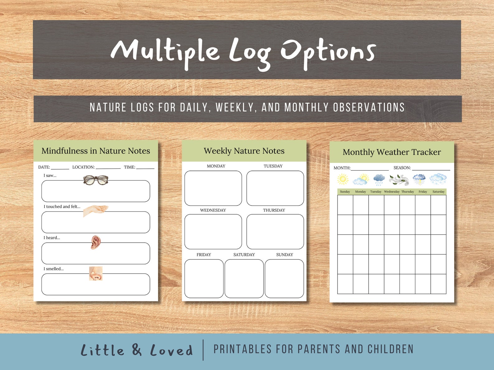 Nature Journal Pages for Kids, Homeschool Printables, Nature Study ...