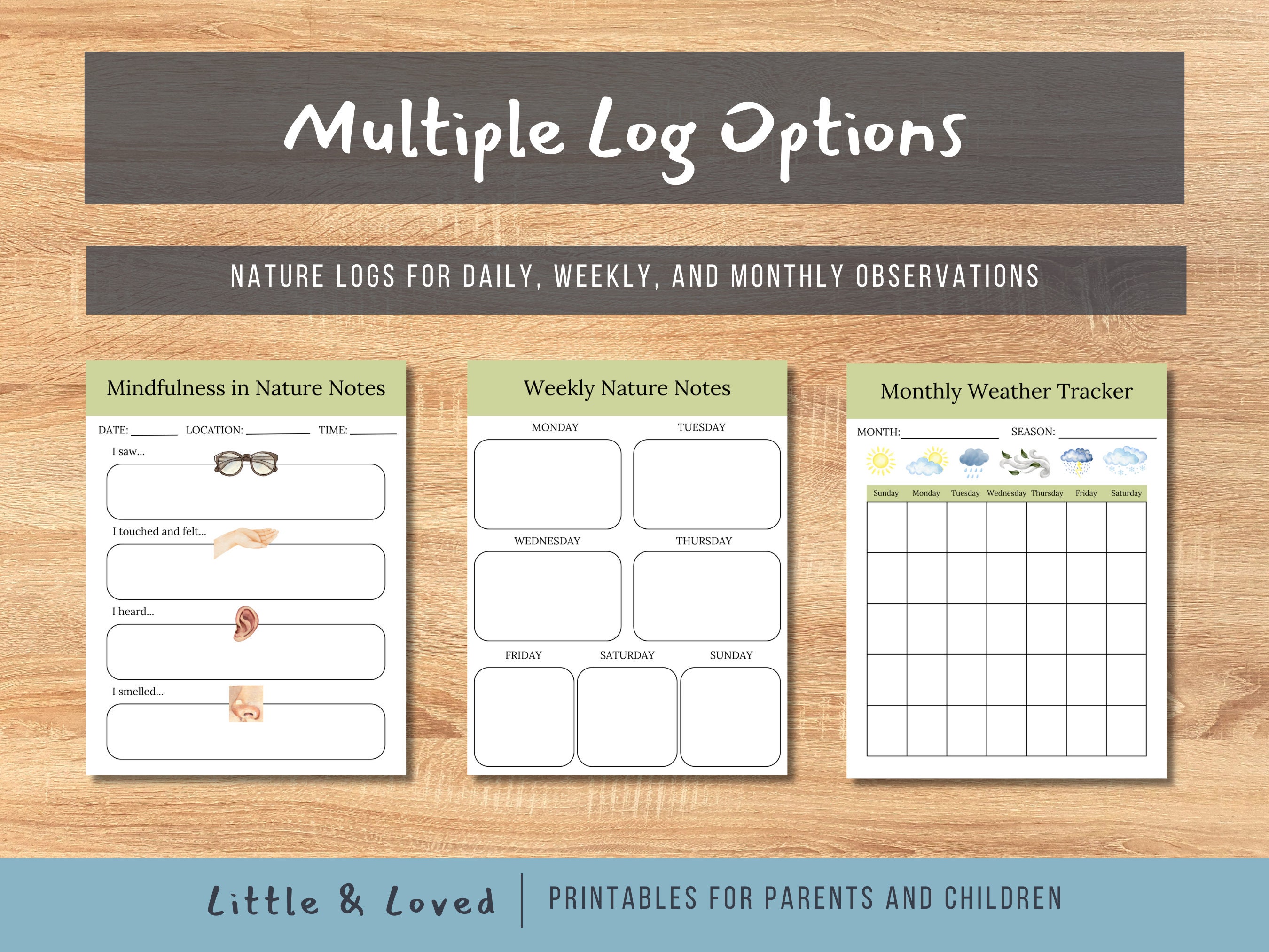 Nature Journal Pages for Kids, Homeschool Printables, Nature Study ...