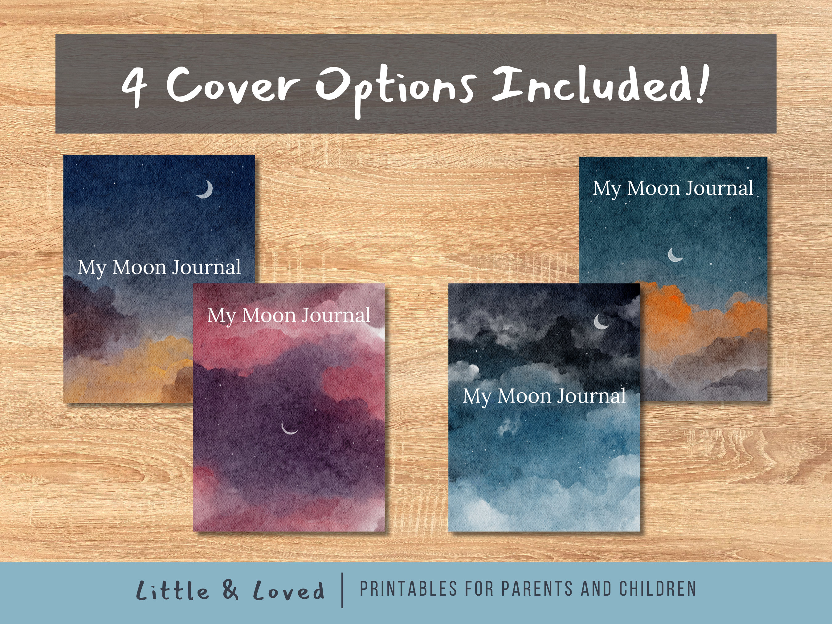 Moon Journal Pages for Kids, Homeschool Printables, Moon Phase Tracker ...