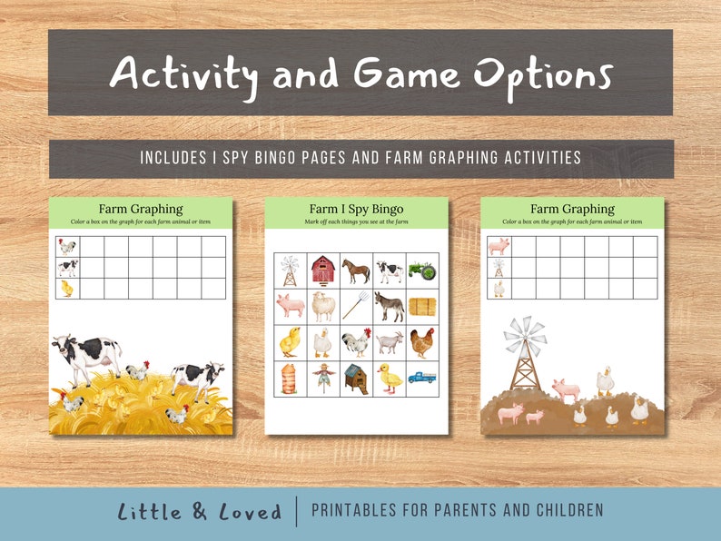 Farm Themed Worksheets and Activities for Preschoolers, Kindergarteners ...