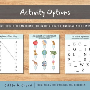 Preschool Morning Menu Alphabet Pages, Homeschool Alphabet Printables ...