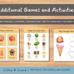 Preschool Morning Menu Shape Pages, Homeschool Shape Printables ...