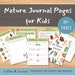 Nature Journal Pages for Kids, Homeschool Printables, Nature Study ...