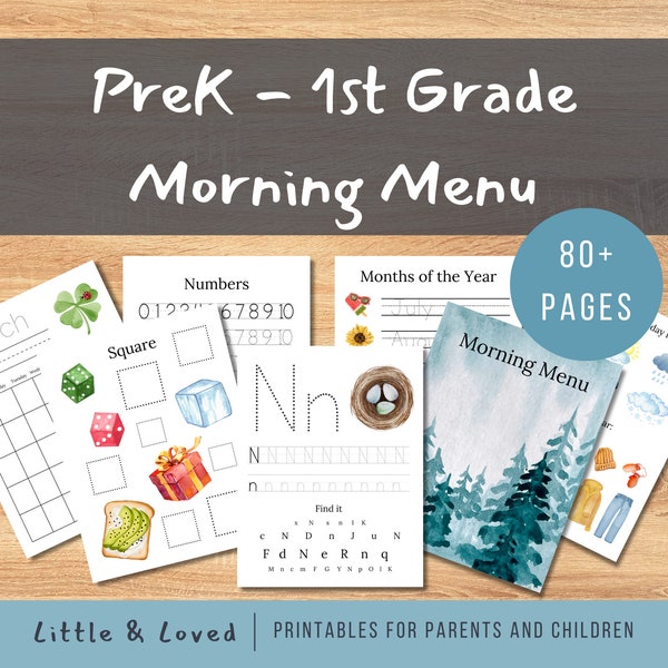 Ocean Life Themed Preschool, Kindergarten, and First Grade Worksheets ...