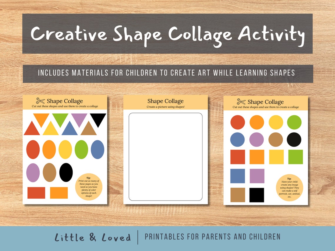Preschool Morning Menu Shape Pages, Homeschool Shape Printables ...