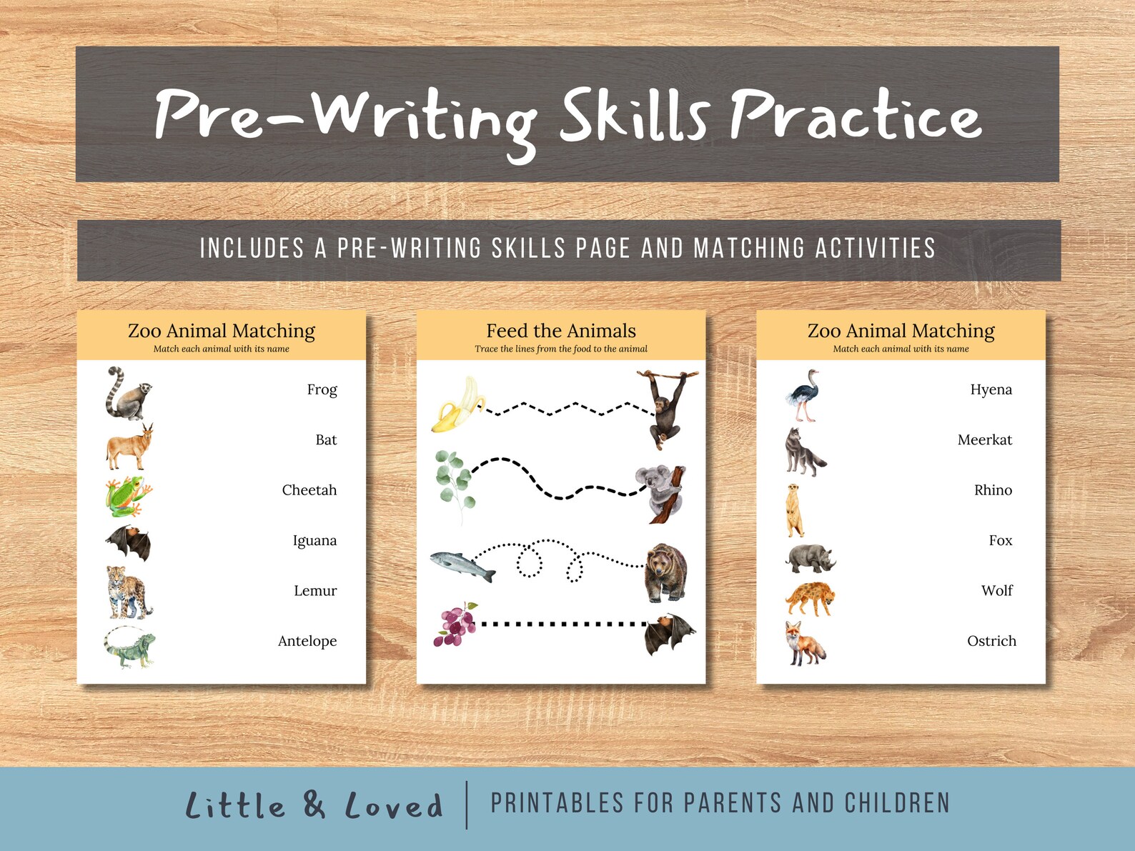Zoo Animal Themed Worksheets and Activities for Preschoolers ...