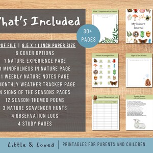 Nature Journal Pages for Kids, Homeschool Printables, Nature Study ...