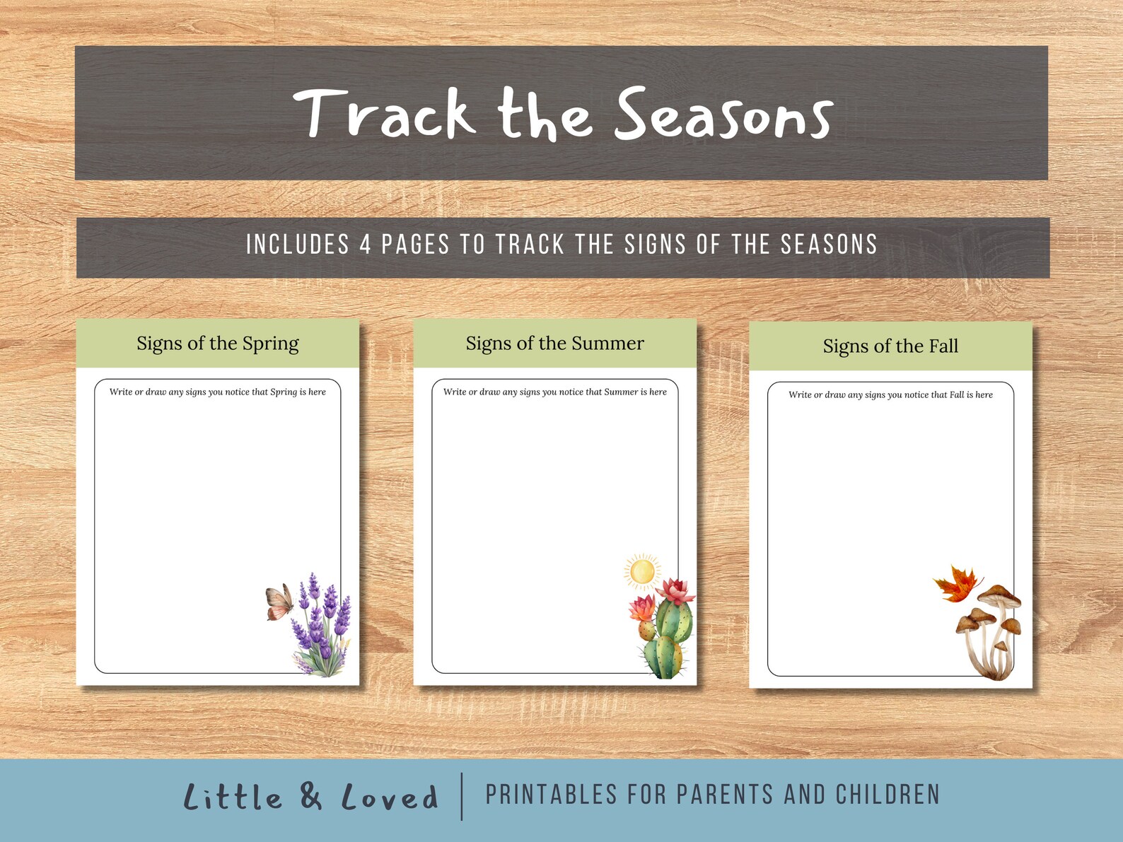 Nature Journal Pages for Kids, Homeschool Printables, Nature Study ...