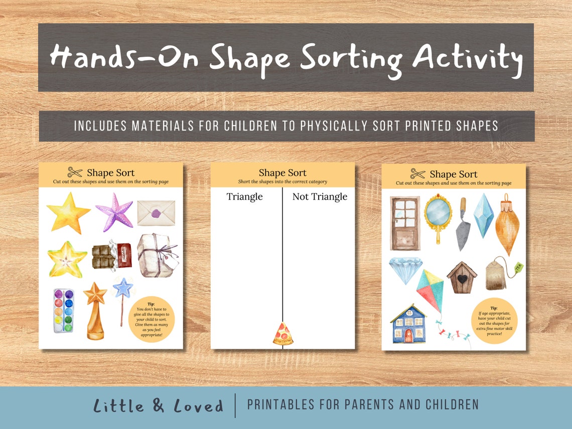Preschool Morning Menu Shape Pages, Homeschool Shape Printables ...
