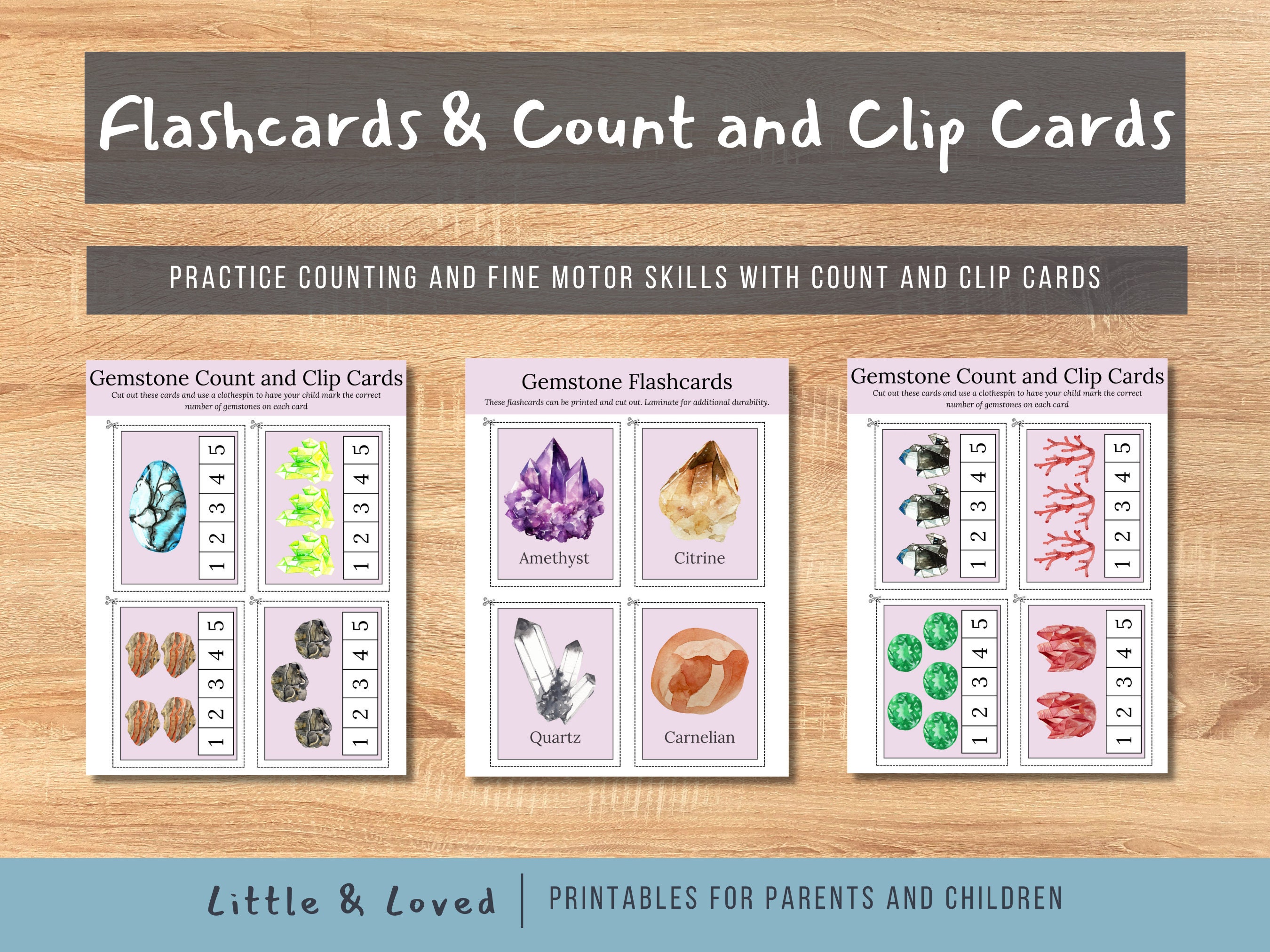 Gemstone Themed Preschool, Kindergarten, and First Grade Worksheets and ...