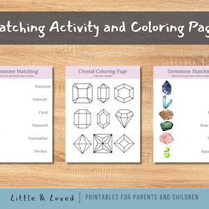 Gemstone Themed Preschool, Kindergarten, and First Grade Worksheets and ...